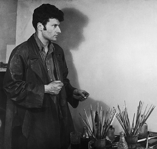 Lucian Freud: Lucian Freud 1922 -2011. A young Lucian Freud in a studio ...