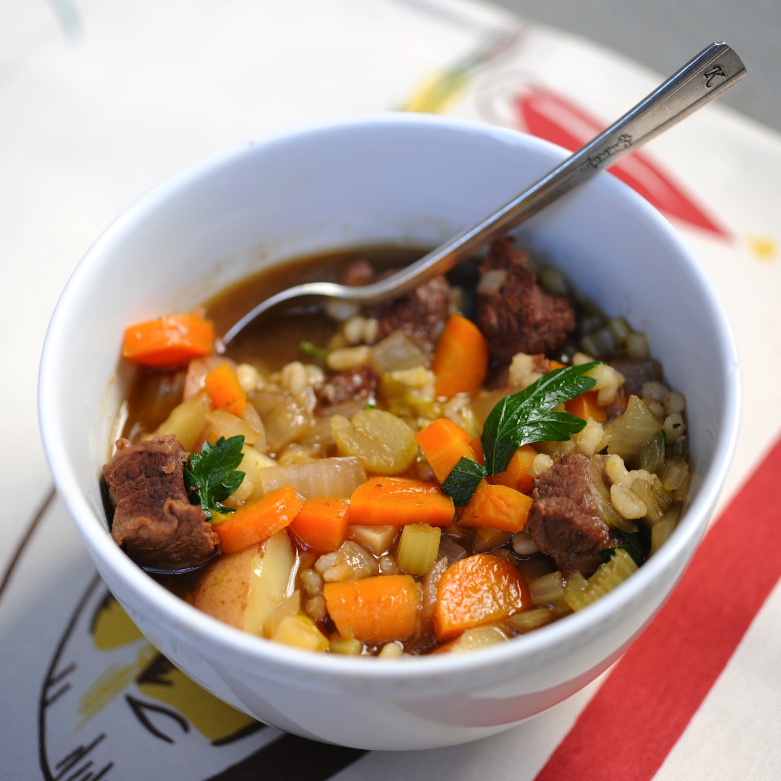 mama makes from scratch: buffalo barley stew