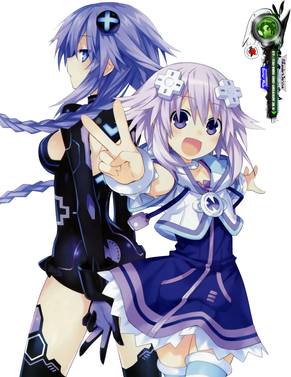 Choujigen Game Neptune:Tsunako+Purple Heart Kawaiii Render | ORS Anime ...