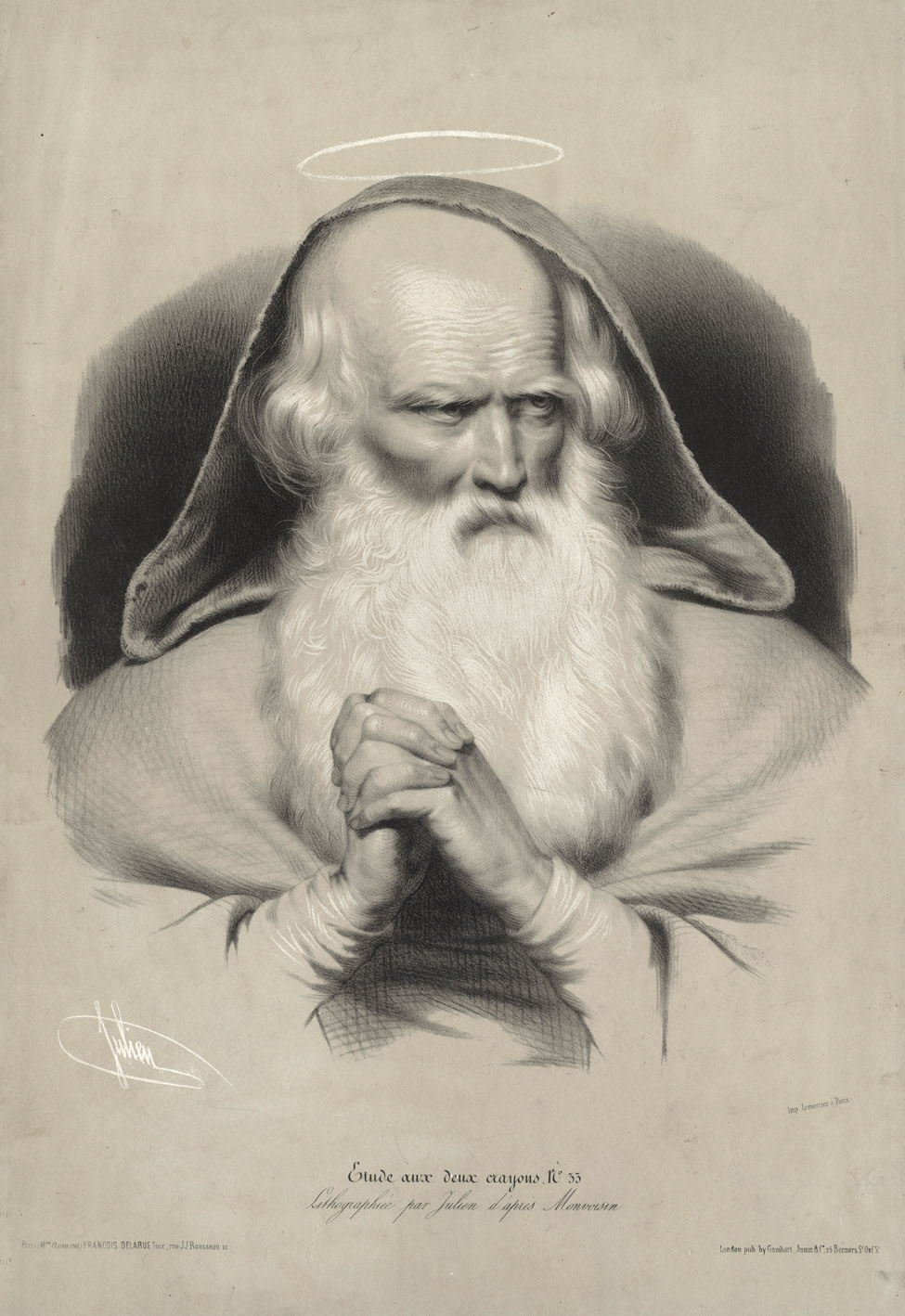 Prints and Principles: Bernard-Romain Julien’s lithograph, "Etude aux ...