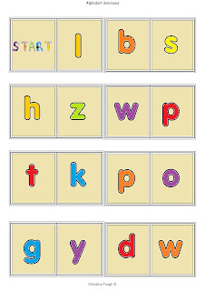 I,Teacher: Alphabet games: Printable Dominoes