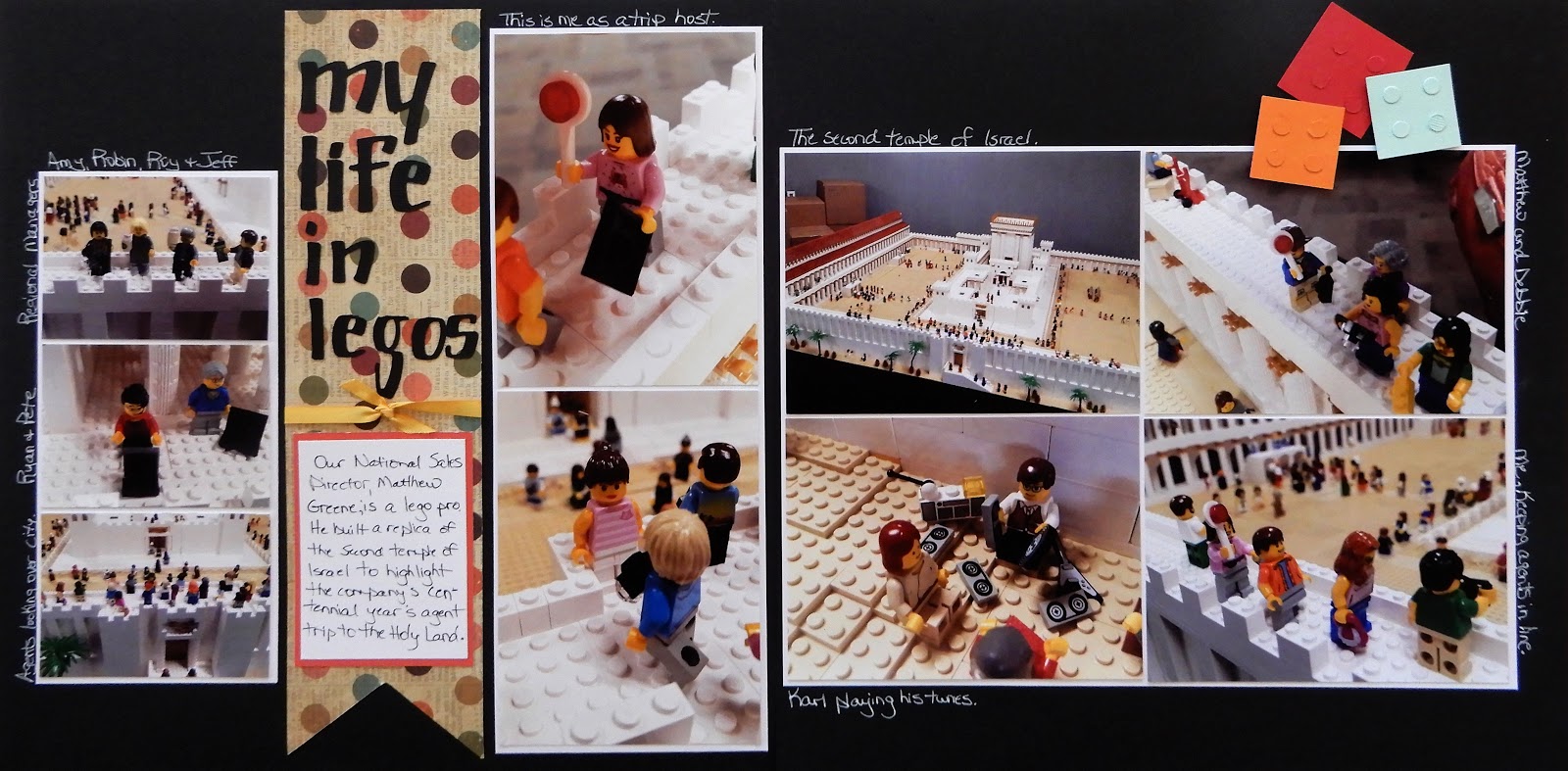 Random Memories: Two Page Scrapbook Layout - "My Life in Legos"