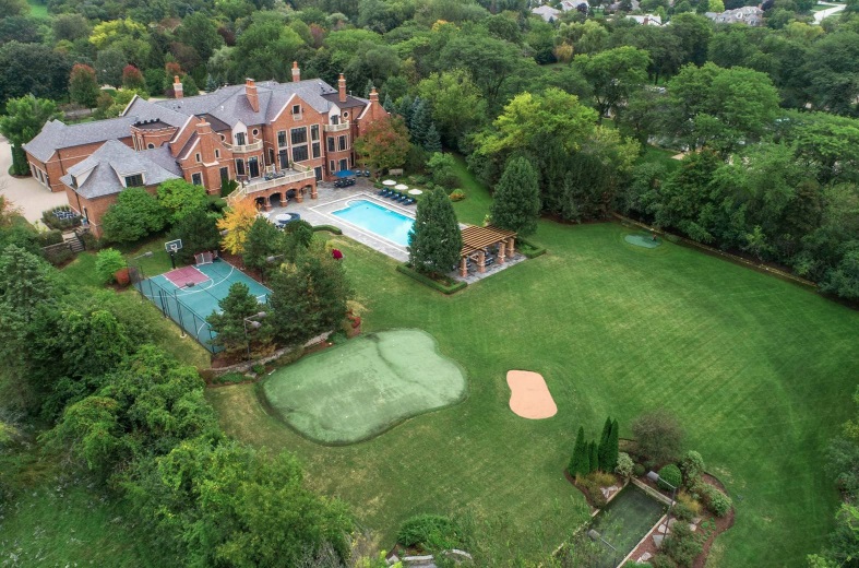 23,000 Square Foot Brick and Stone Mega Mansion In Oak Brook, IL | THE ...