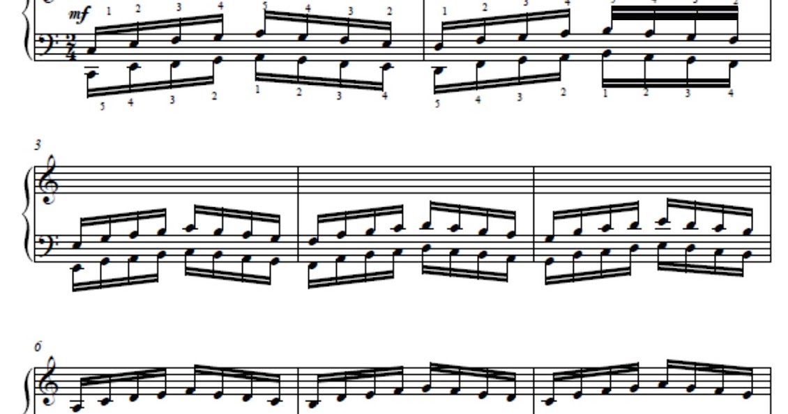 Escola De Música Soberano: Partitura - HANON 1 Escola De Música Soberano: Partitura - HANON 1