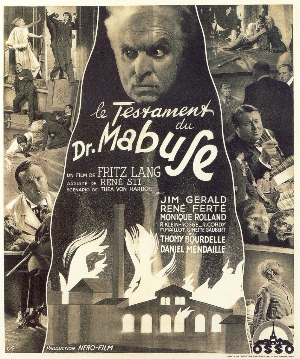 CINE PARA TODOS LOS GUSTOS: El Testamento del Dr Mabuse 1933 - Fritz Lang