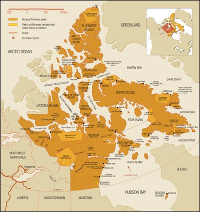 Tallest Building: Map of Nunavut Province Pictures