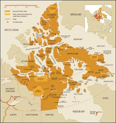 Tallest Building: Map of Nunavut Province Pictures