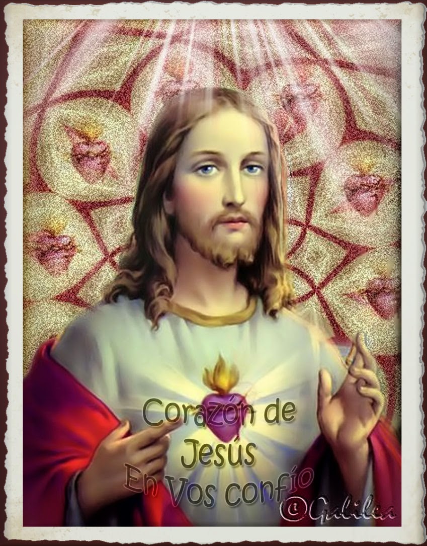 Imágenes religiosas de Galilea: Corazón de Jesús en Vos confio