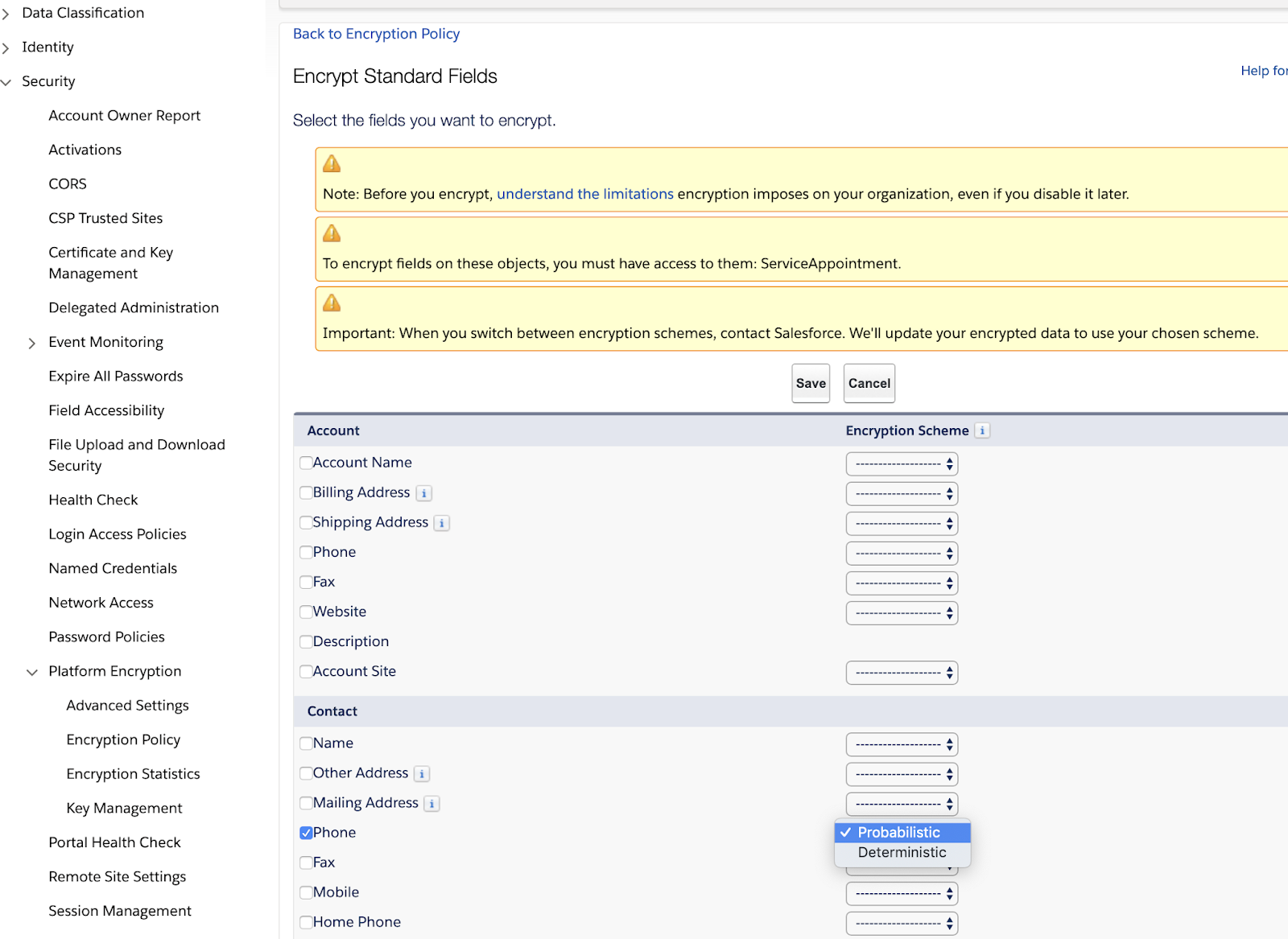 Salesforce Shield Platform Encryption