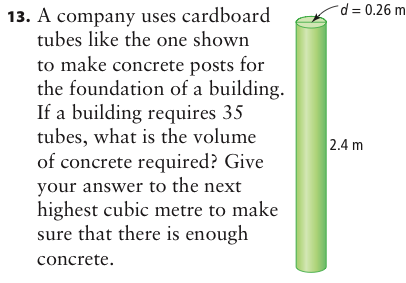873 Math (2010): 3 Cylinder Problems