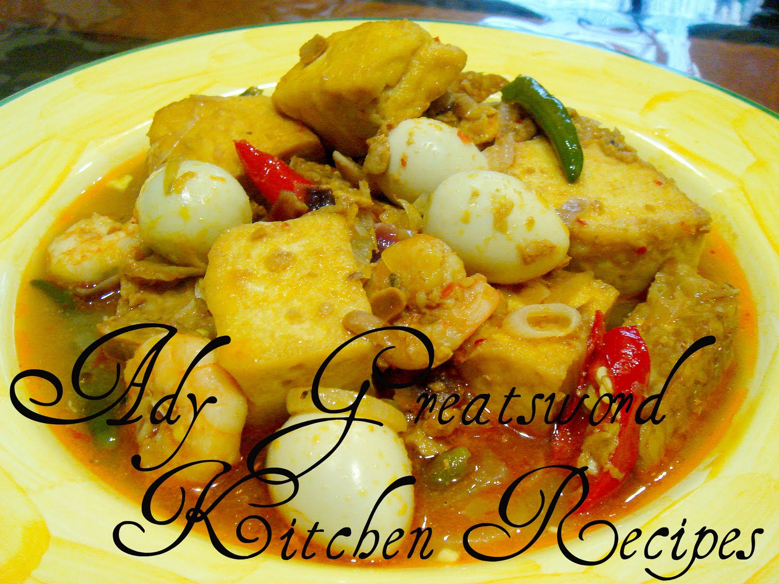 Ady Greatsword Empire Kitchen Recipes: Tahu Masak Taucu