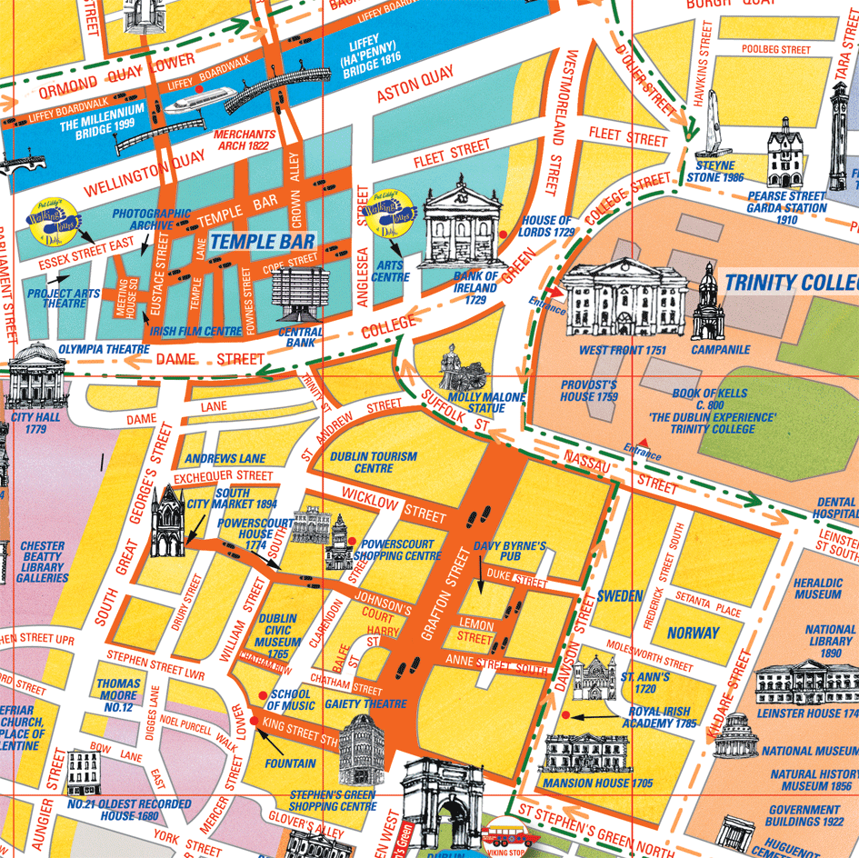 Ramon e Vivi pelo Mundo: Dublin Visitor Map