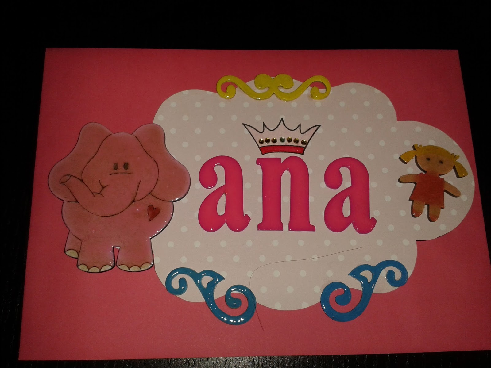 Kuka'scrap: Letras para "Ana" y visita a mi nueva tienda de scrap