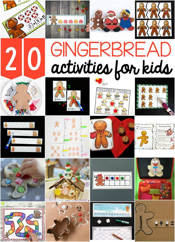 Free Gingerbread Man Counting Cards | Sara J Creations