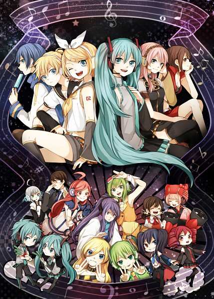 Pchan: Vocaloid: personajes.