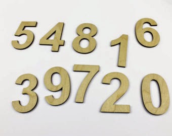 Números de madera para bodas | Evyre