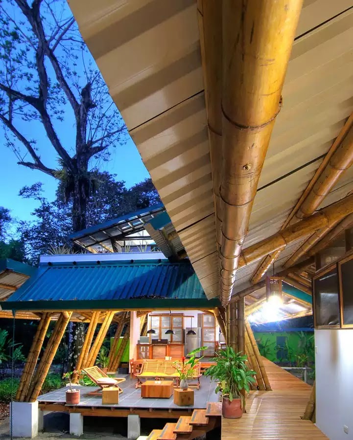 TFQ architects: Konstruksi bambu untuk bangunan rumah, atau villa