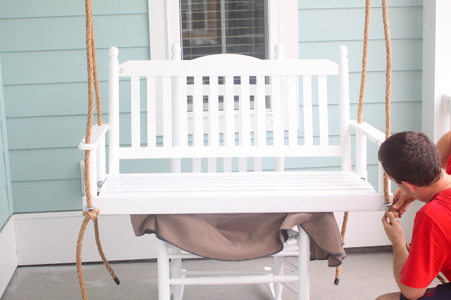 borrowed heaven: DIY Rope Porch Swing