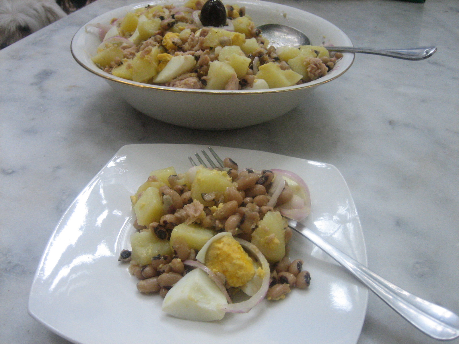 Μαυρομάτικα φασόλια σαλάτα !!! ~ ΜΑΓΕΙΡΙΚΗ ΚΑΙ ΣΥΝΤΑΓΕΣ