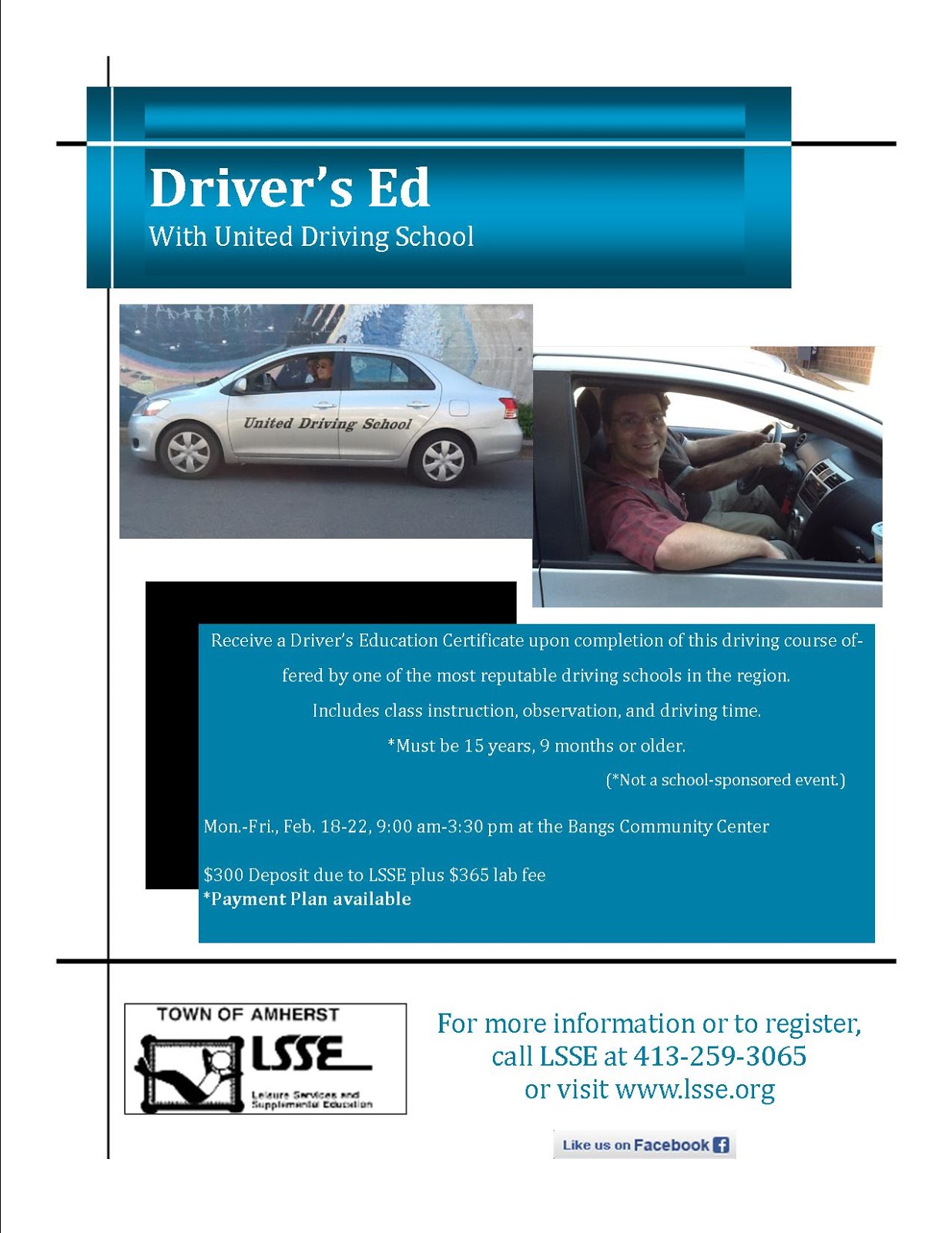Fort River PGO: LSSE-Driver's Ed