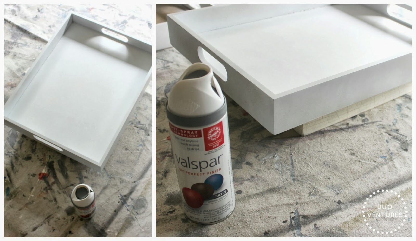 Duo Ventures: DIY: Studded Lacquer Tray