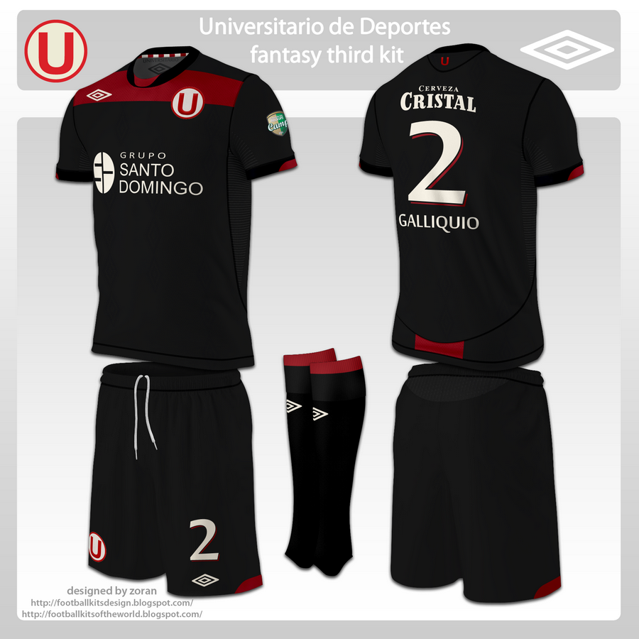 football kits design: Universitario de Deportes fantasy kits