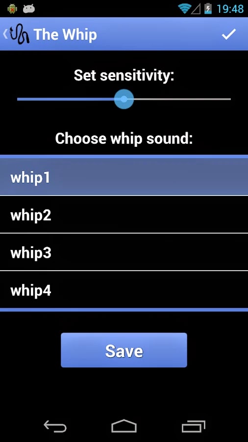 Apps inúteis: The Whip Sound ~ Apps do Android