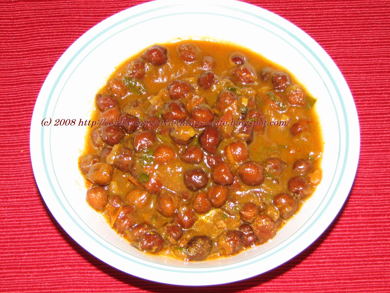 Celebrating Little Things In Life: Chana Sabzi