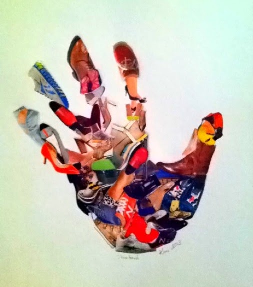 365 Hands: Hand #323 Shoe Hand Collage