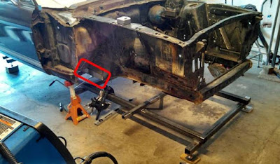 Front floor support removal and installation