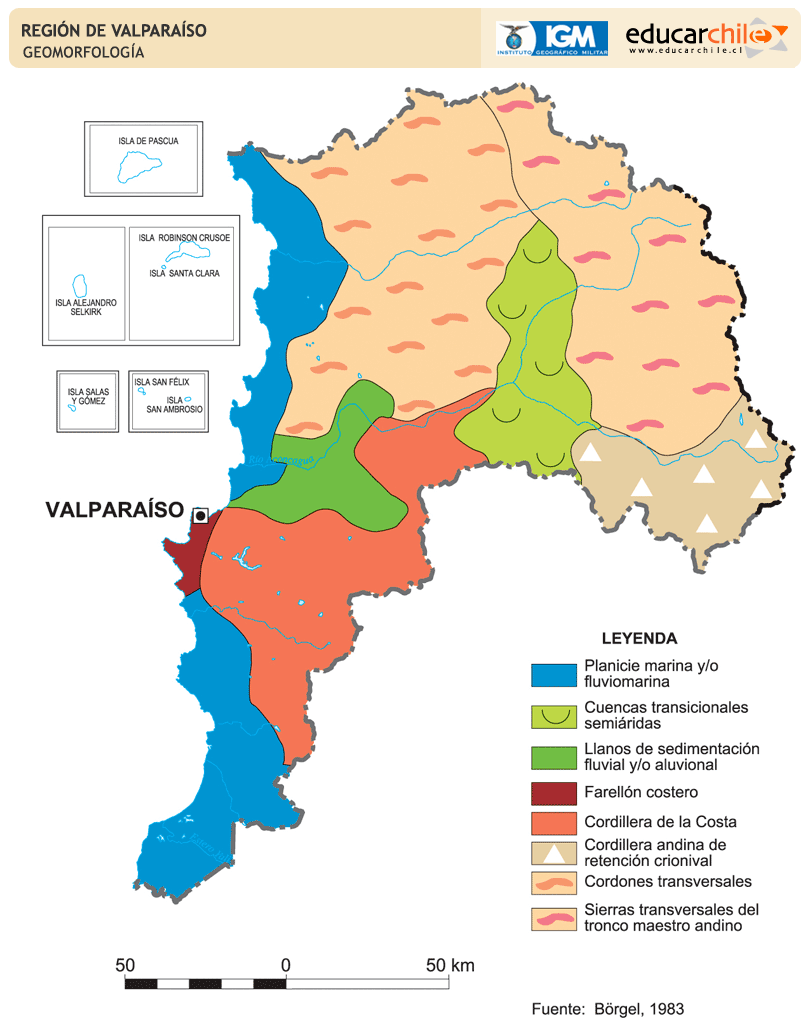 Geografía turística de Chile y el Mundo: Región de Valparaíso