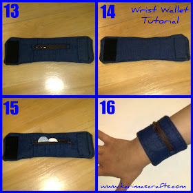 Karima's Crafts: Wrist Wallet Tutorial
