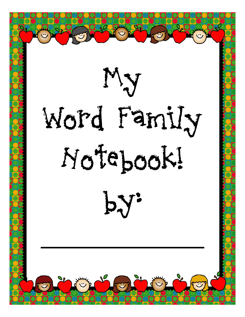 Teacher Bits and Bobs: Word Family Notebooks...and a couple FREEBIES!