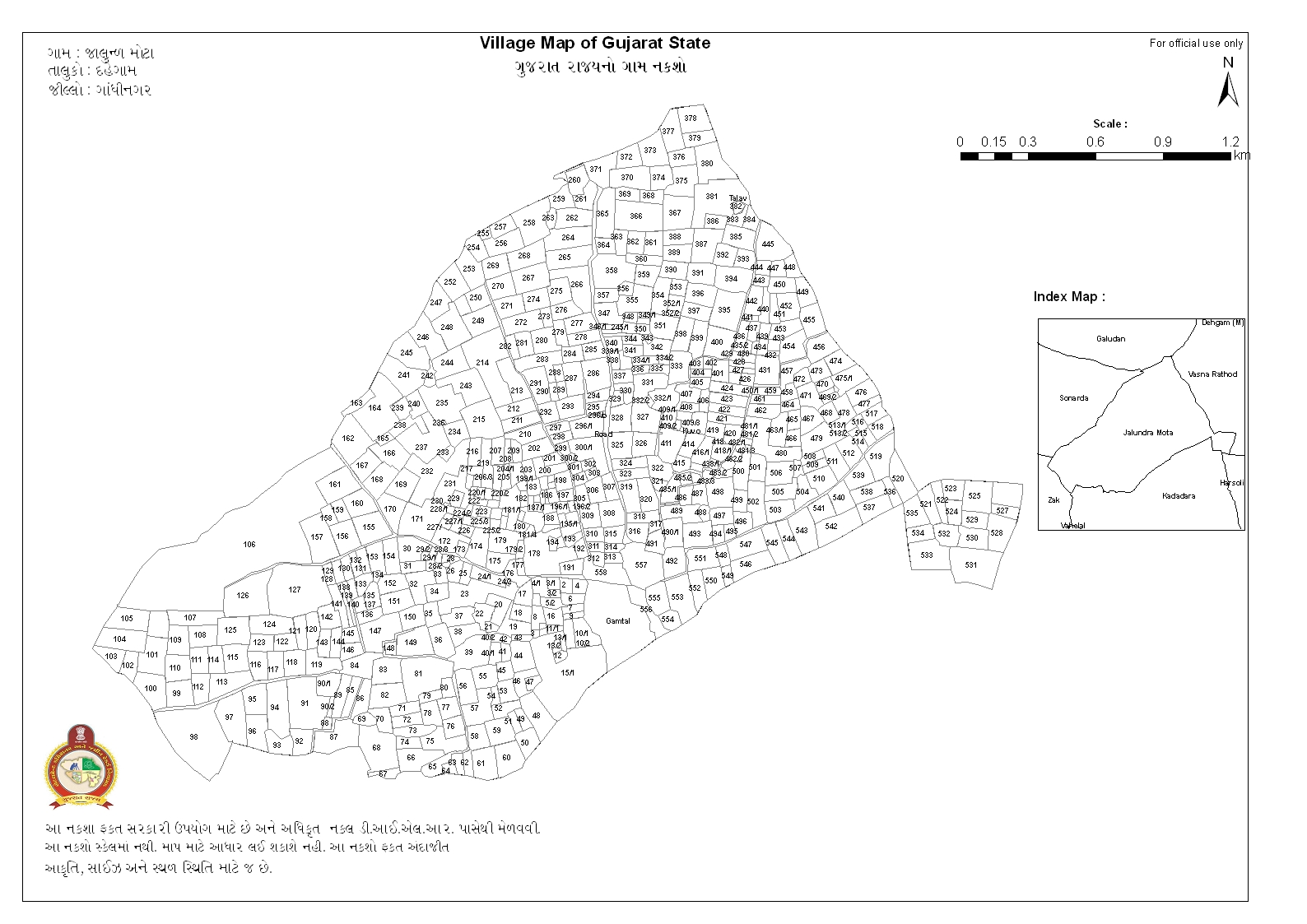 property in gandhinagar: Map Of Ta.Dahegam And Dist.Gandhinagar