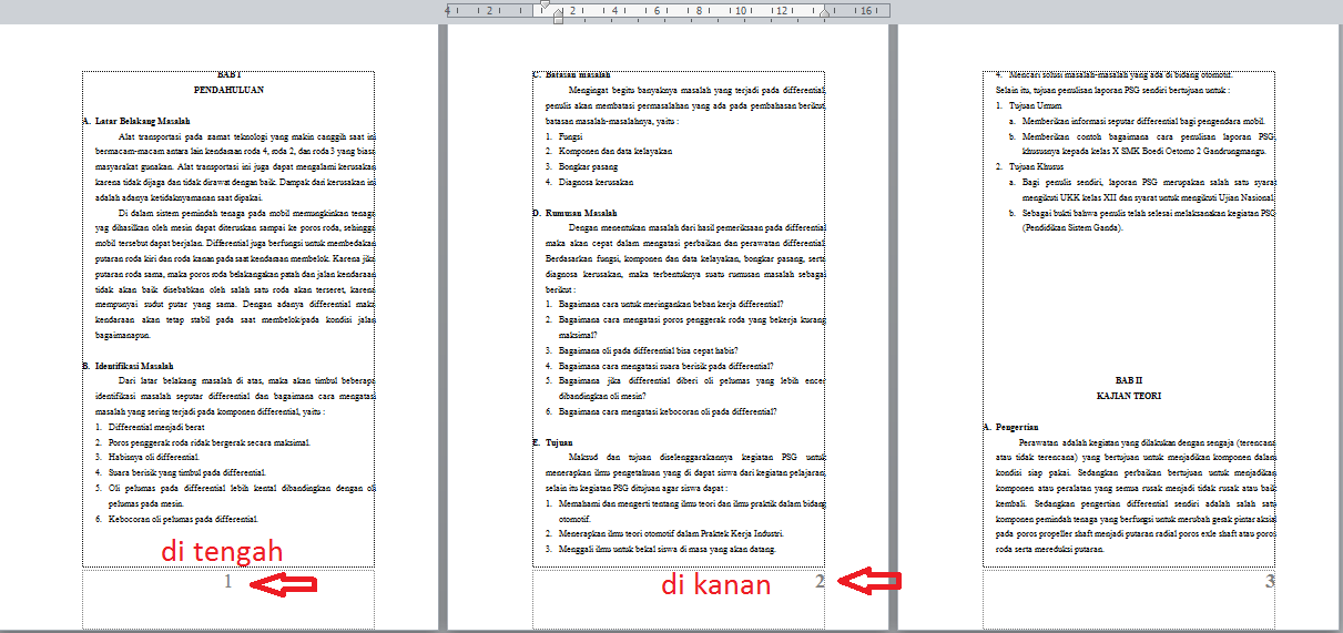Cara Membuat Nomor Halaman Beda Posisi di Word + Video - Bang Ontak Cara Membuat Nomor Halaman Beda Posisi di Word + Video - Bang Ontak