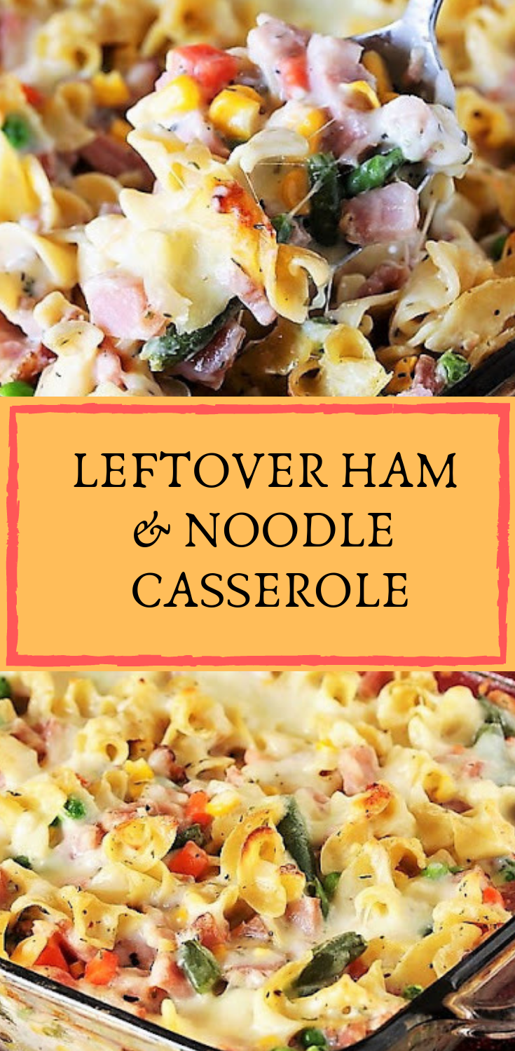 LEFTOVER HAM & NOODLE CASSEROLE