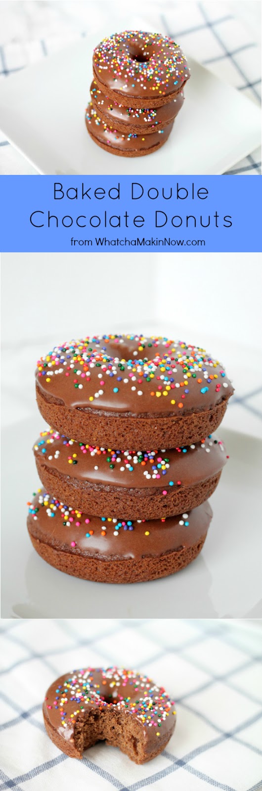 Whatcha Makin' Now?: Baked Double Chocolate Donuts