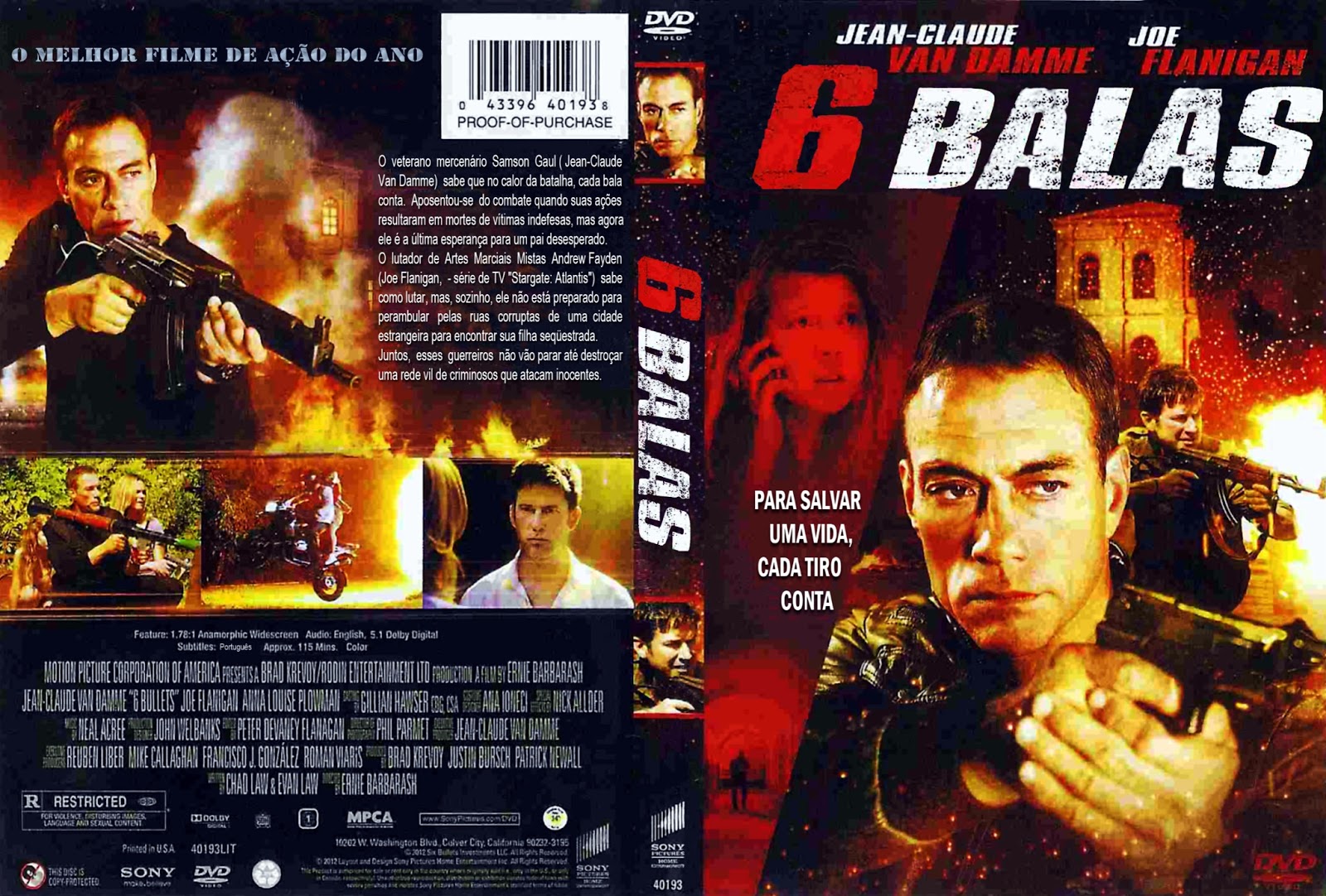 Capas Filmes Ação: 6 Balas