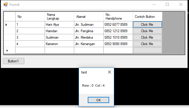 Menguasai DataGridView di Vb.Net (Part 6) - Menambahkan Button