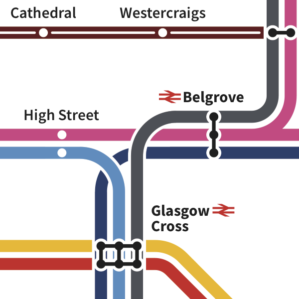 Angus Doyle Design: Glasgow Transport Map