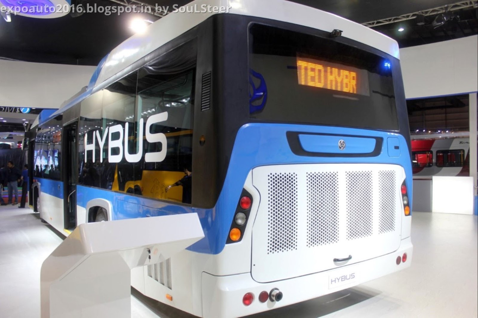 Auto Expo 2016 by SouLSteer: India's first plug-in CNG hybrid bus Ashok ...