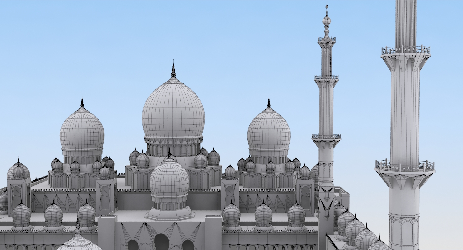 Sheikh Zayed Mosque 3D Model