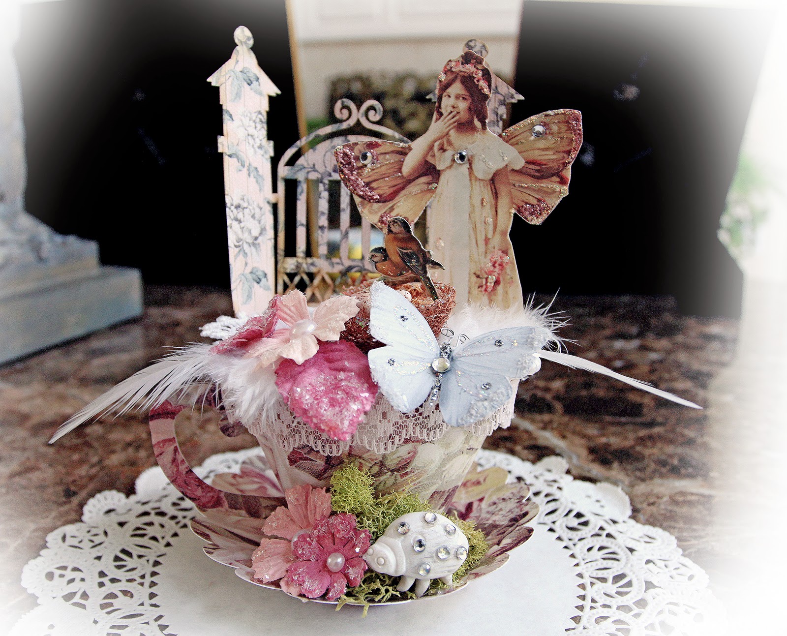 My Glitter Coated Life: Butterfly Fairy Tea Cup~