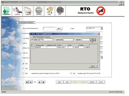 Software Projects: RTO - Regional Transport Office System