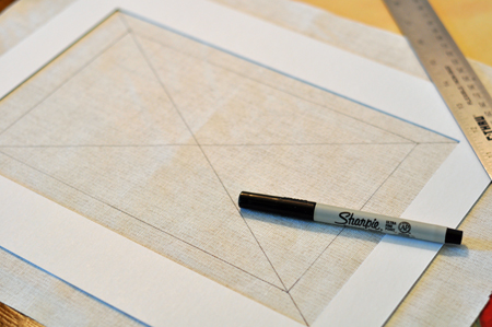 The Noble Wife: Cheap Chic: Fabric Covered Photo/Print Mat