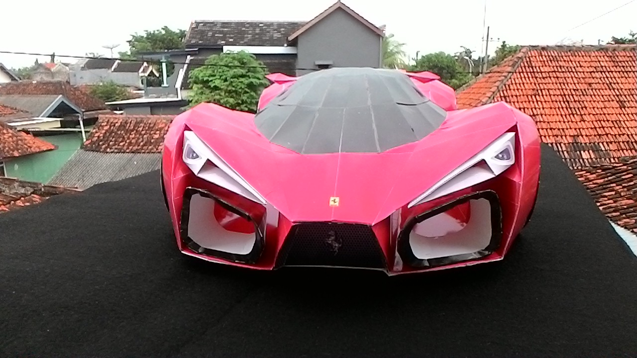 omak creative: FERRARI F80 CONCEPT DIY PAPERCRAFT