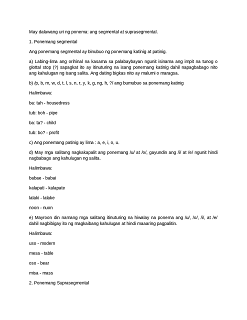 ponemang suprasegmental - philippin news collections