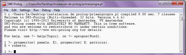 IA- INTELIGENT: Programación En Prolog. CAP-1