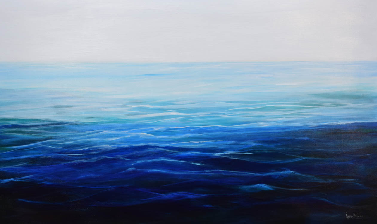 Arrachme Art: Contemporary Abstract Seascape Painting “Beyond Pretense ...