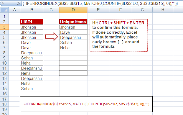 3 Ways to extract unique values from a range in Excel - Listen Data